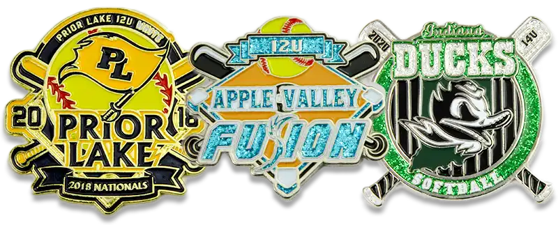 Custom Trading Pins - Softball Pins - Baseball Trading Pins